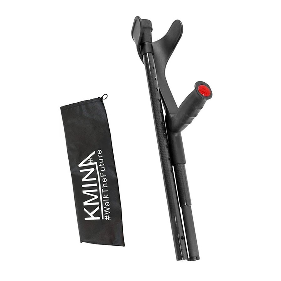 Muleta Plegable De Fibra De Carbono KMINA - Ligera Para Viajar